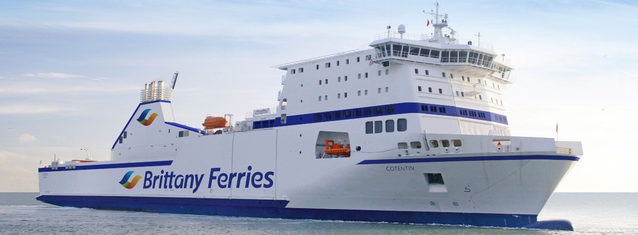Brittany Ferries transports its first CMA-CGM container from France to UK