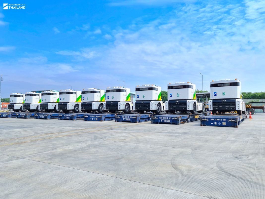 HPT ต้อนรับรถหัวลากอัตโนมัติไร้คนขับจำนวน 9 คัน สู่ท่าเทียบเรือชุด D - Logistics Manager