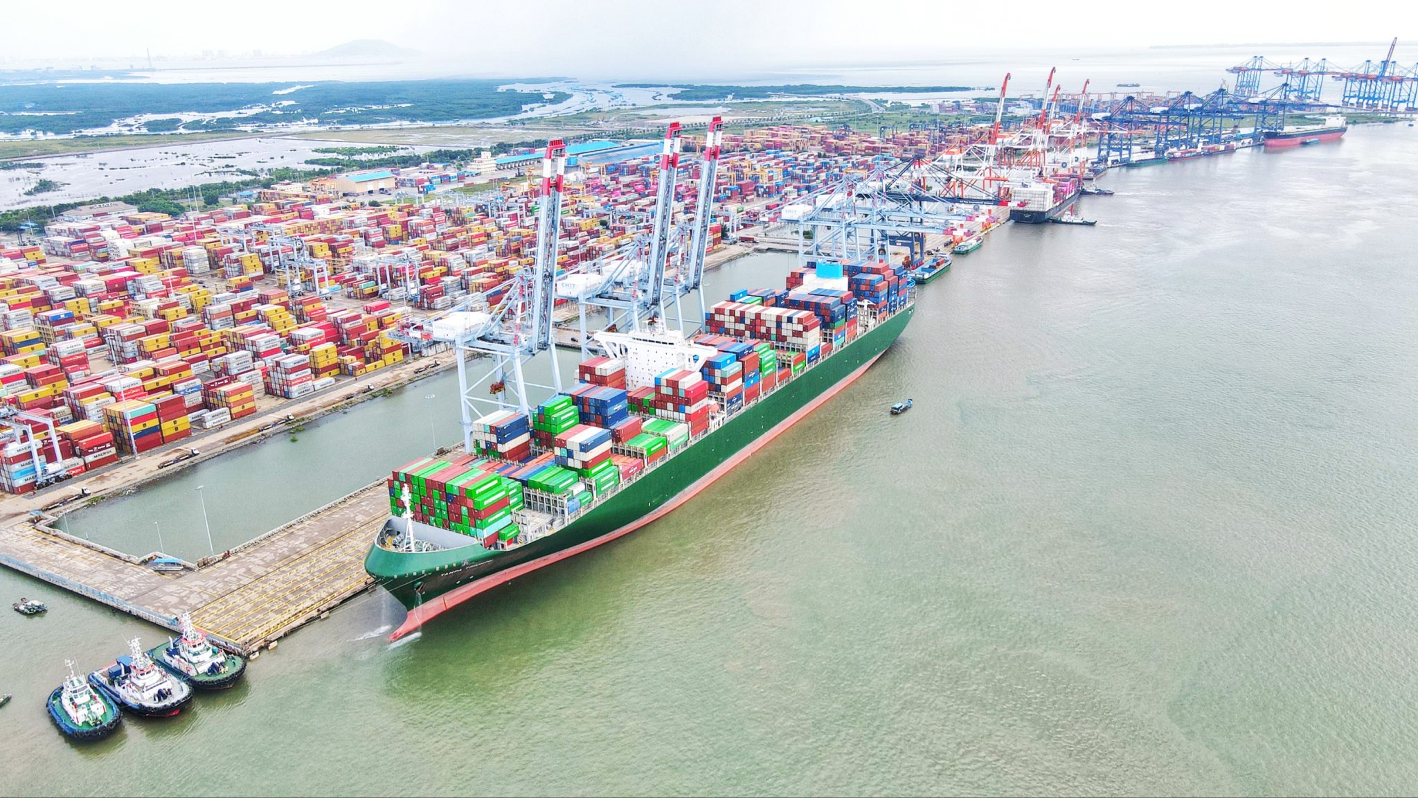 Cai Mep International Terminal ต้อนรับการเข้าเทียบท่าครั้งแรกของเรือจาก Evergreen - Logistics ...