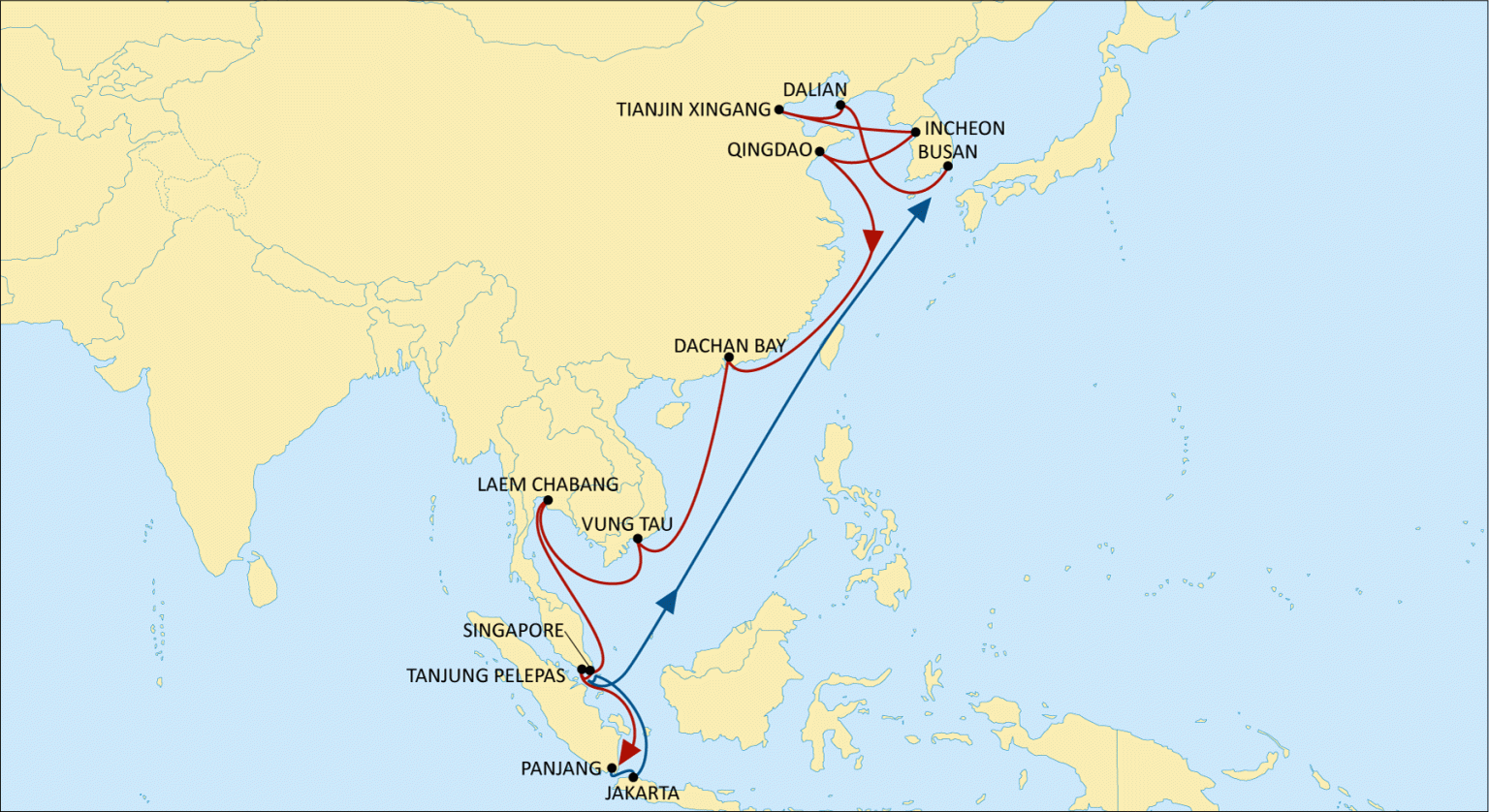 MSC ปรับปรุงเครือข่ายเส้นทางเดินเรือใน intra-Asia ใหม่ - Logistics Manager