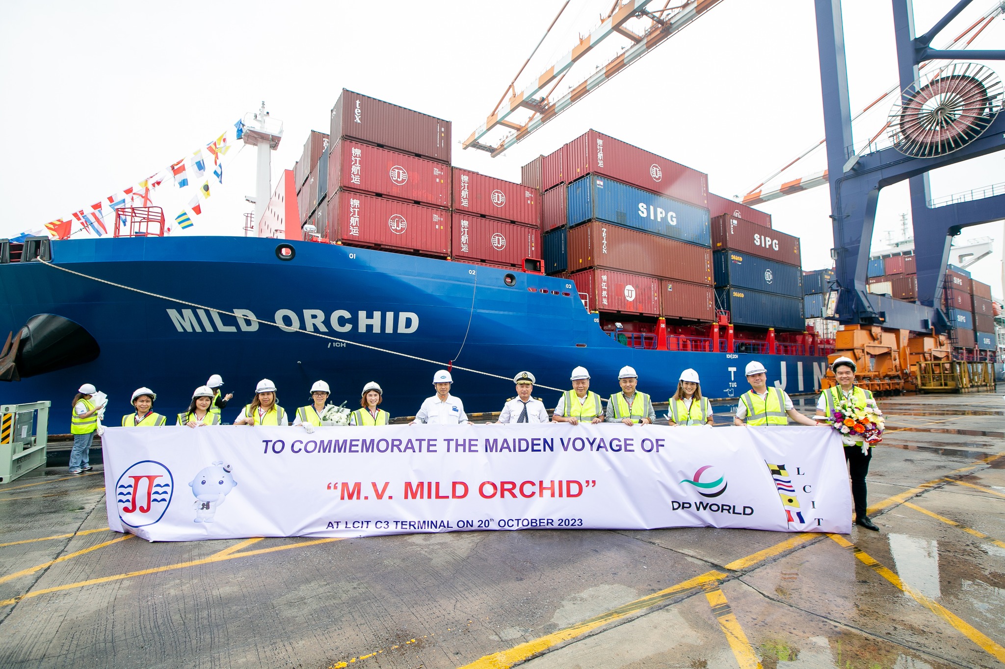 JJ Shipping Celebrates Maiden Voyage of Mild Orchid at Laem Chabang and ...