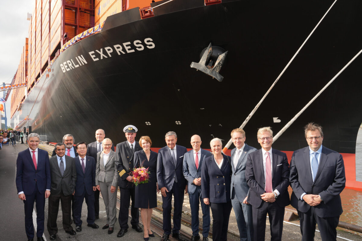 German First Lady Elke Büdenbender Christens the Berlin Express ...