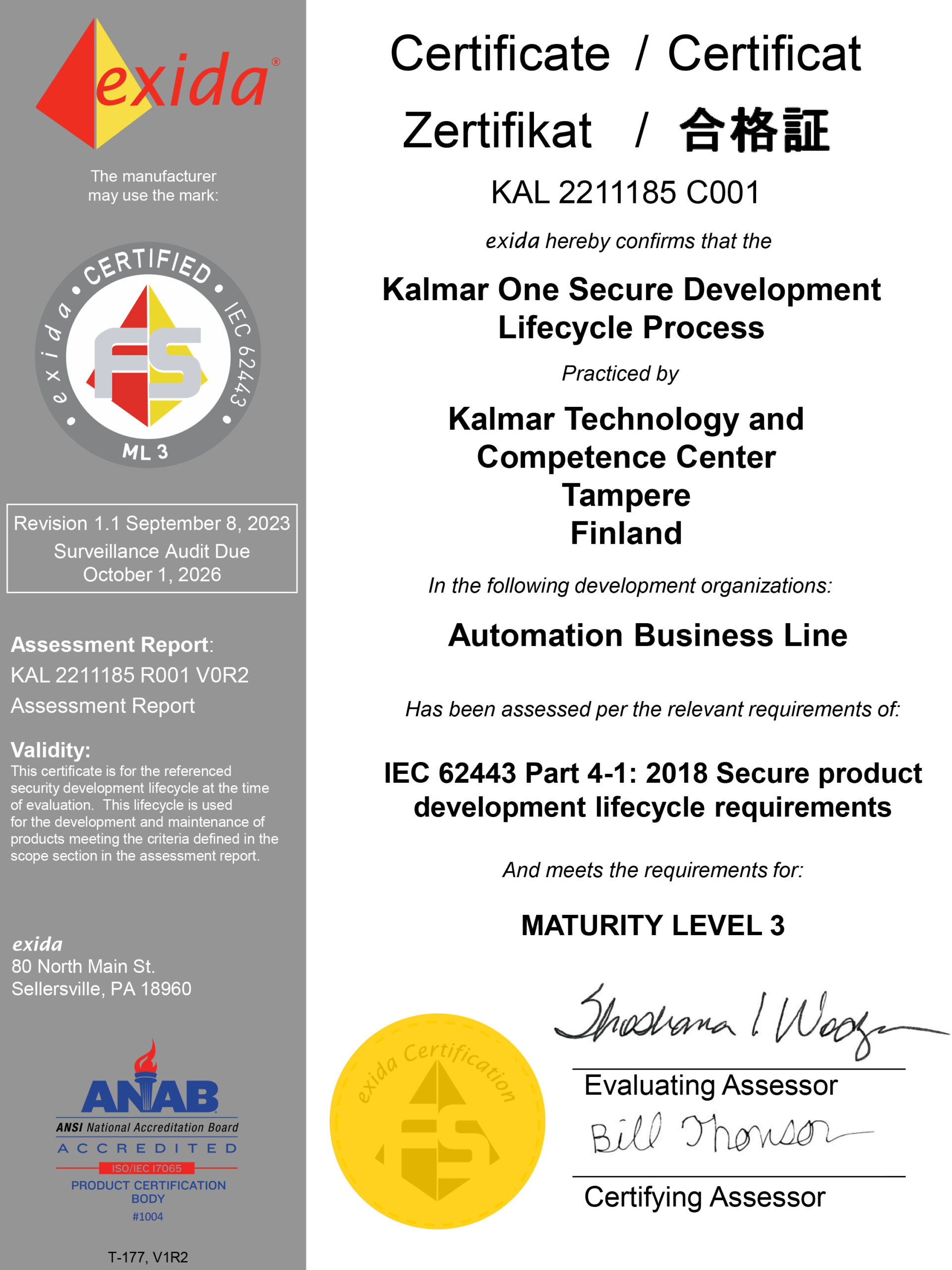 Kalmar ขึ้นแท่นผู้ให้บริการรายแรกที่ได้รับการรับรองความมั่นคงทางไซเบอร์ ...