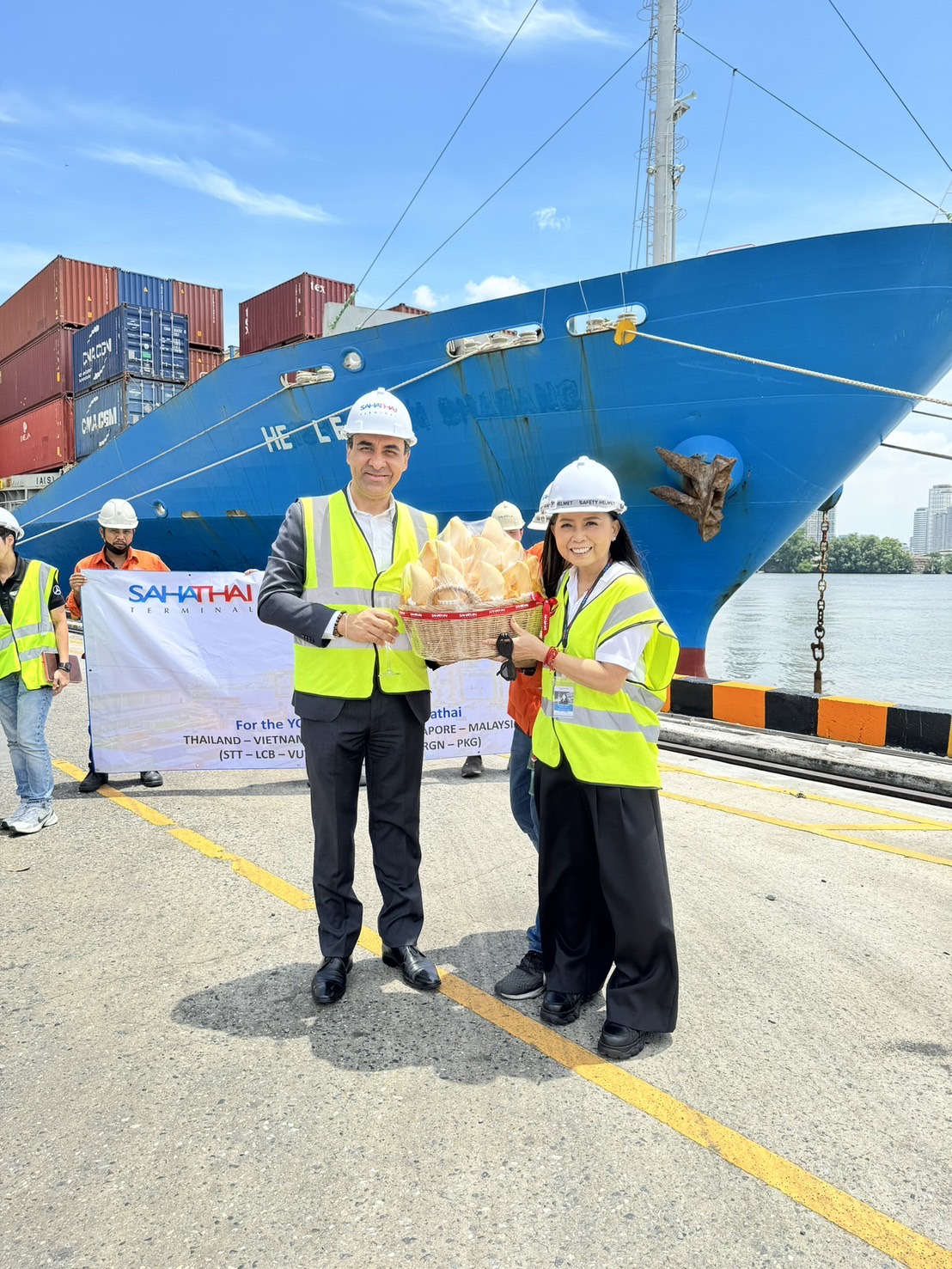 Sahathai Terminal ต้อนรับเรือขนส่งสินค้าเที่ยวแรกในบริการ YCX ใหม่ของ ...