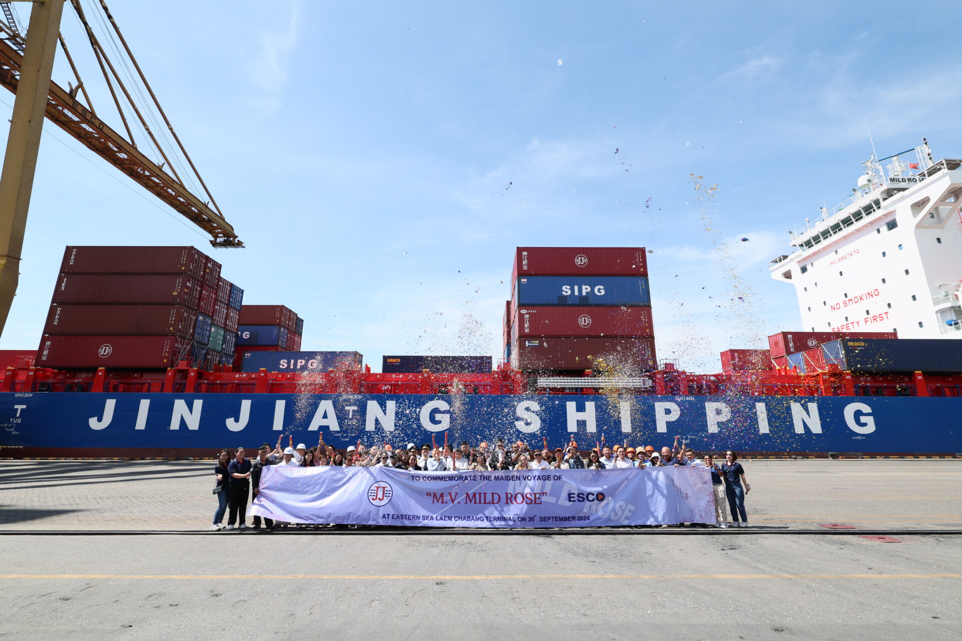 JJ Shipping จัดพิธีฉลองการเดินเรือ Mild Rose เที่ยวปฐมฤกษ์ ณ ท่าเรือ ...