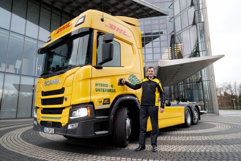 DHL and Scania Develop Electric Truck with Fuel-Powered Range Extender