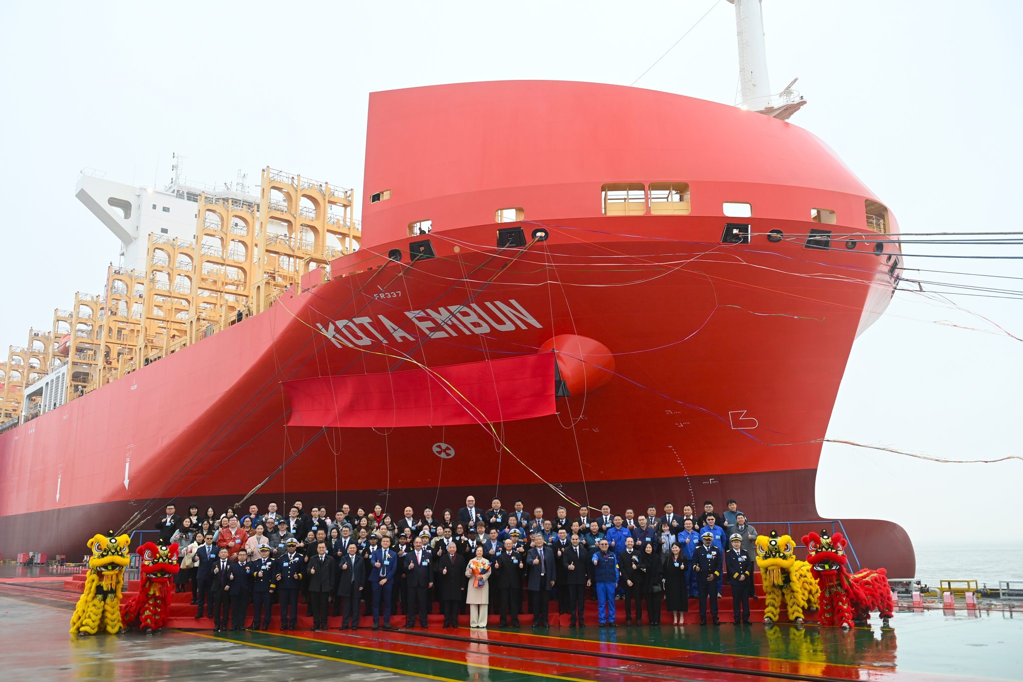 PIL จัดพิธีตั้งชื่อเรือขนส่งสินค้าเชื้อเพลิงคู่ LNG ขนาด 14,000 ทีอียู ลำที่สี่ - Logistics Manager