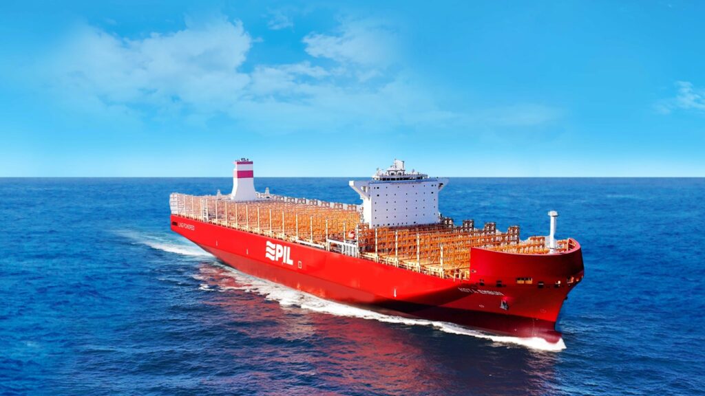 PIL Names Fourth 14,000 TEU LNG Dual-Fuel Container Vessel, Kota Embun